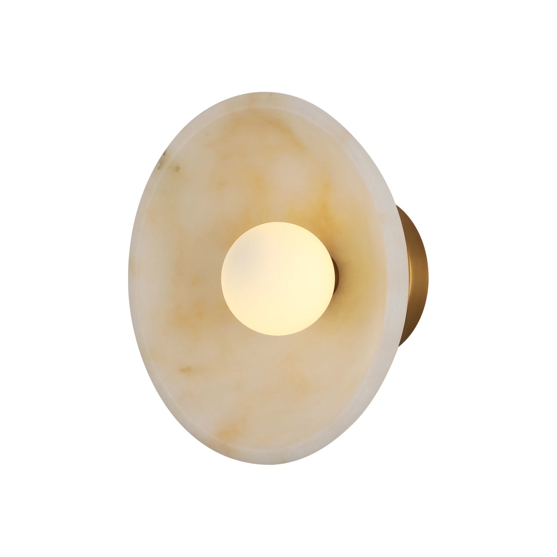 Vortex Circular Alabaster Wall Light - Modern with Oceanic Elegance ...